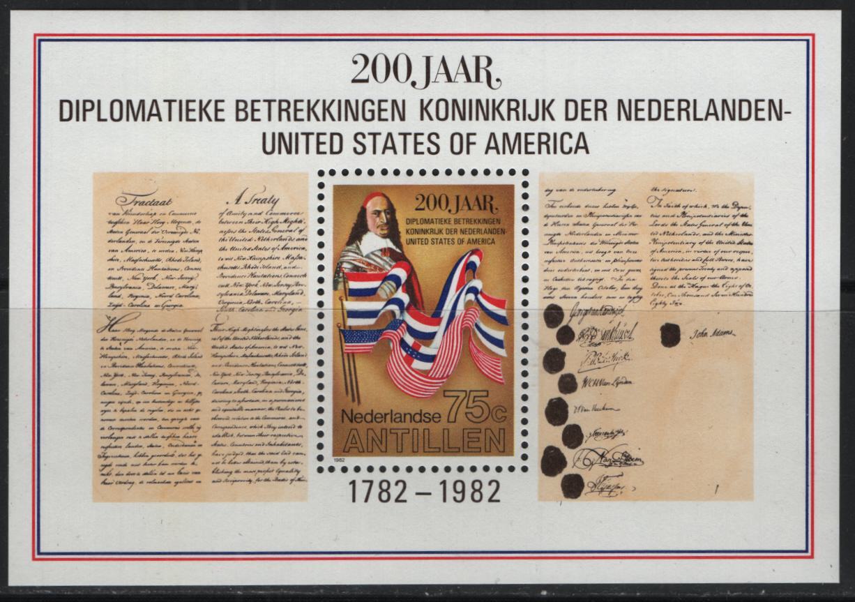 Curacao, 478a, Mnh, 1982, Flags, Peter Stuyvesant, Souvenir Sheet ...