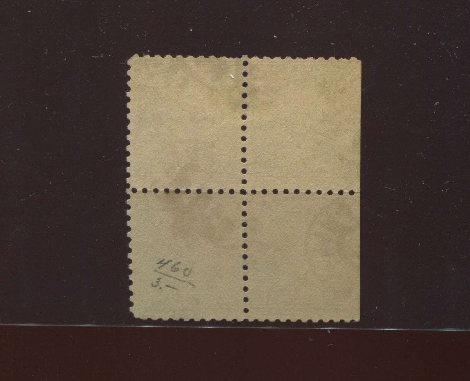 460 Franklin Perf 10 WMK 191 RARE USED Block of 4 Stamps (Stock By 241 ...