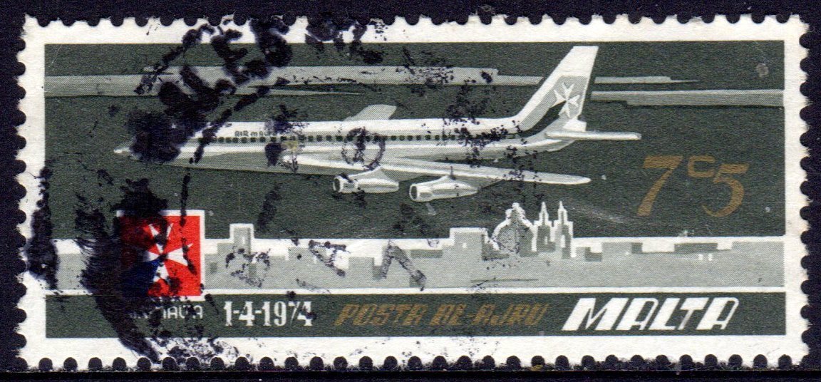 MALTA 1974 The Founding of Air Malta | Europe - Malta, Stamp / HipStamp