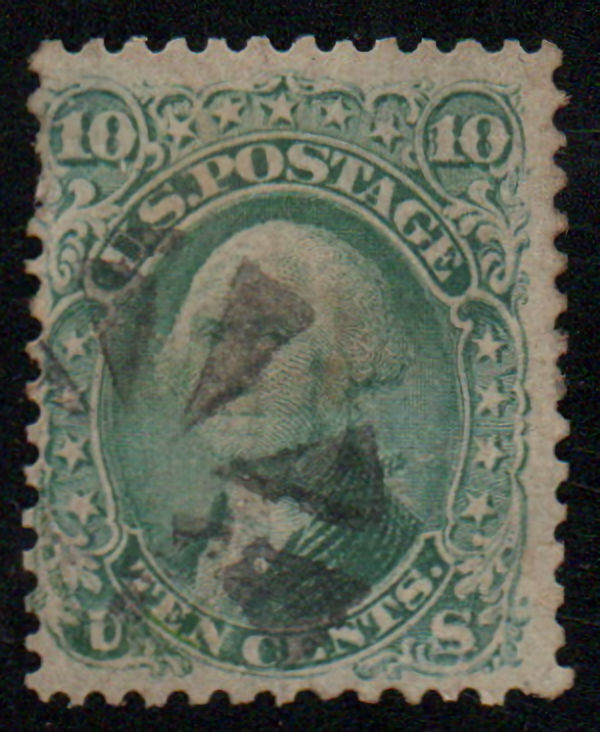 68 Fine+, circle of triangles cancel, rich color! v0123 | United States ...