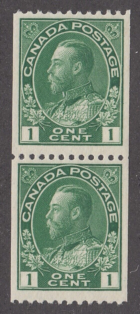 Canada #131 Mint "Admiral" Vertical Pair | Canada, General Issue Stamp ...