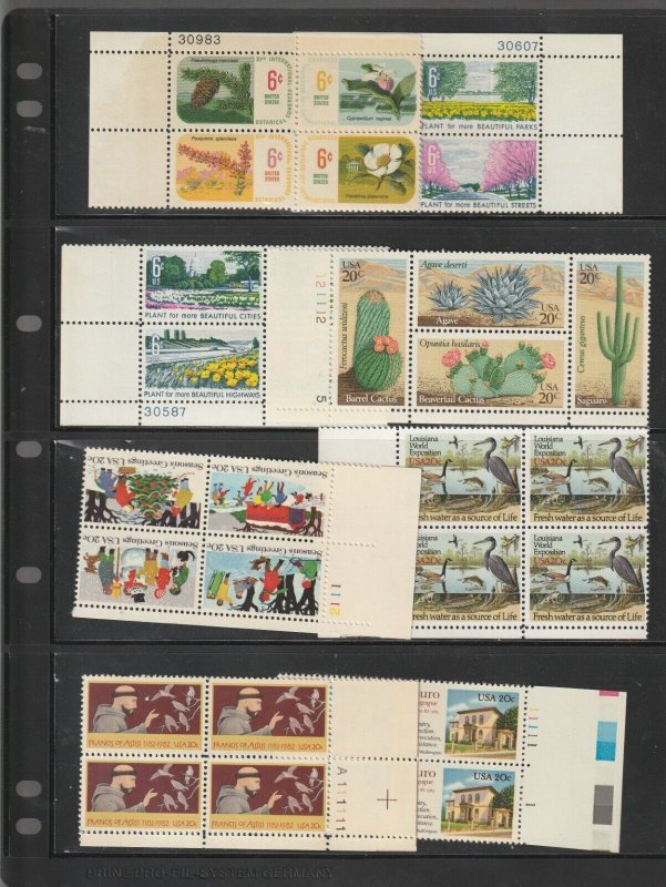 Large US Collection of 132 Premium Plate Number Blocks 1930's -1968 ...