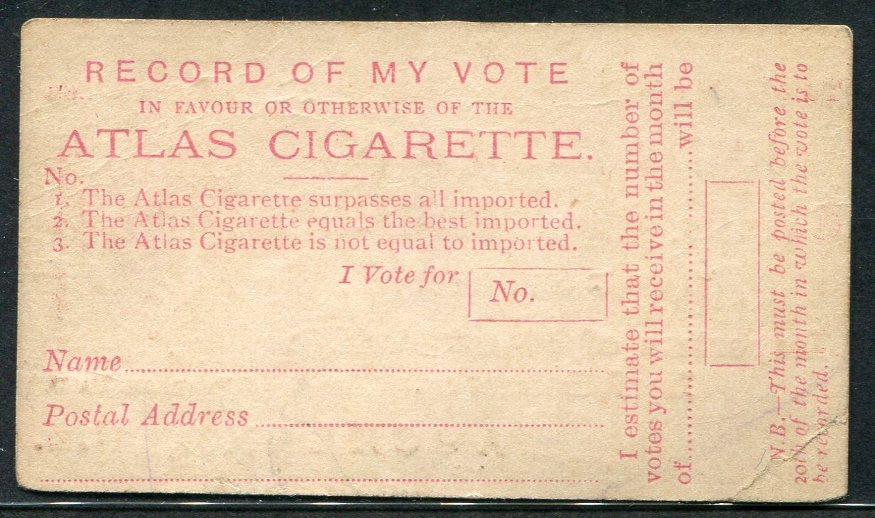 New Zealand 1/2d QV Newspaper Stamp Austin Walsh Cigarette Card ...