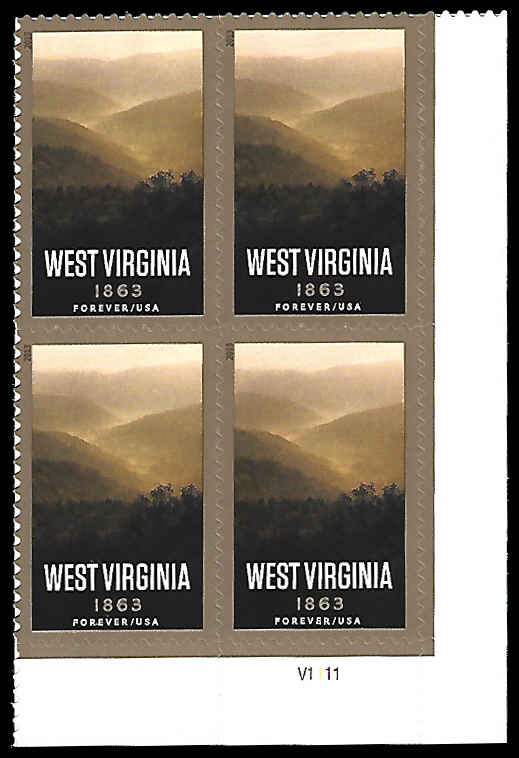 PCBstamps US #4790 PB $1.84(4x{46c})W. Virginia Statehood, MNH, (PB-4b ...
