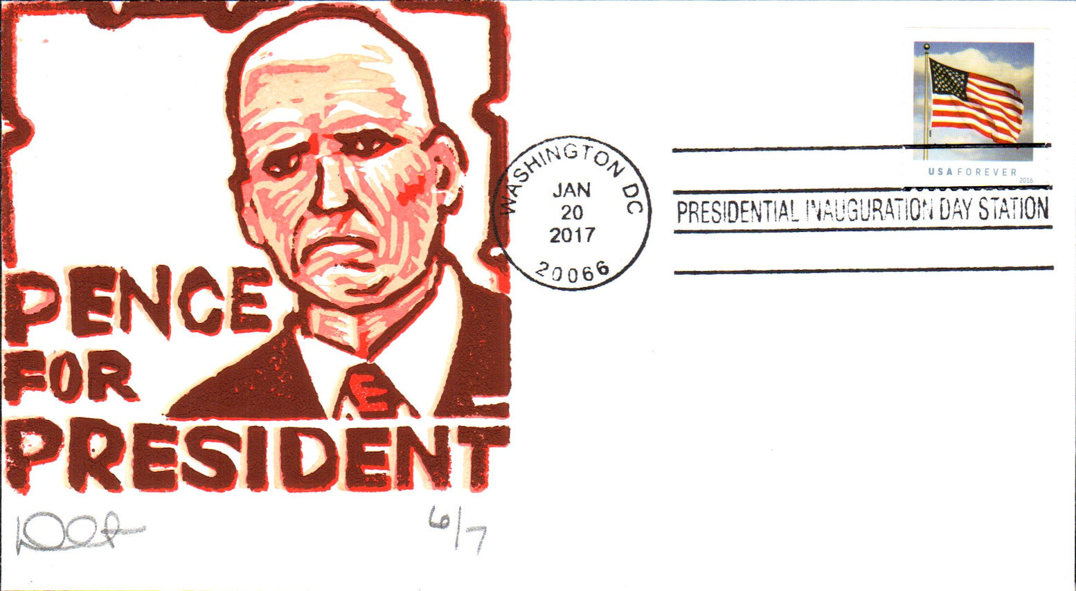 Mike Pence 2017 Curtis Inauguration Cover | United States, Stamp / HipStamp