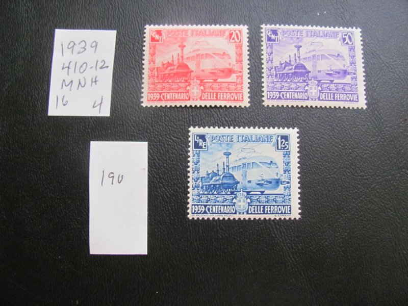 Italy 1939 MNH SC 410-412 SET VF $16 (190) | Europe - Italy, General Issue Stamp / HipStamp
