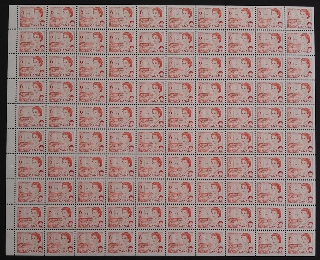 Canada 459biv Sheet Field Stock Rare VF MNH | Canada, General Issue ...