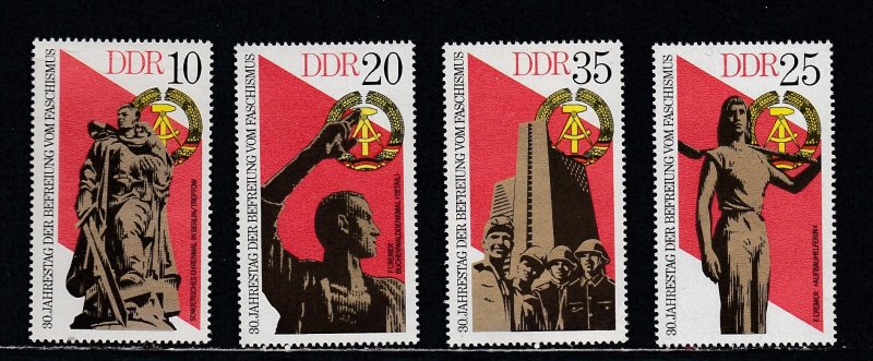 Germany DDR # 1639-1642, Liberation 30th Anniversary, Mint NH | Europe ...