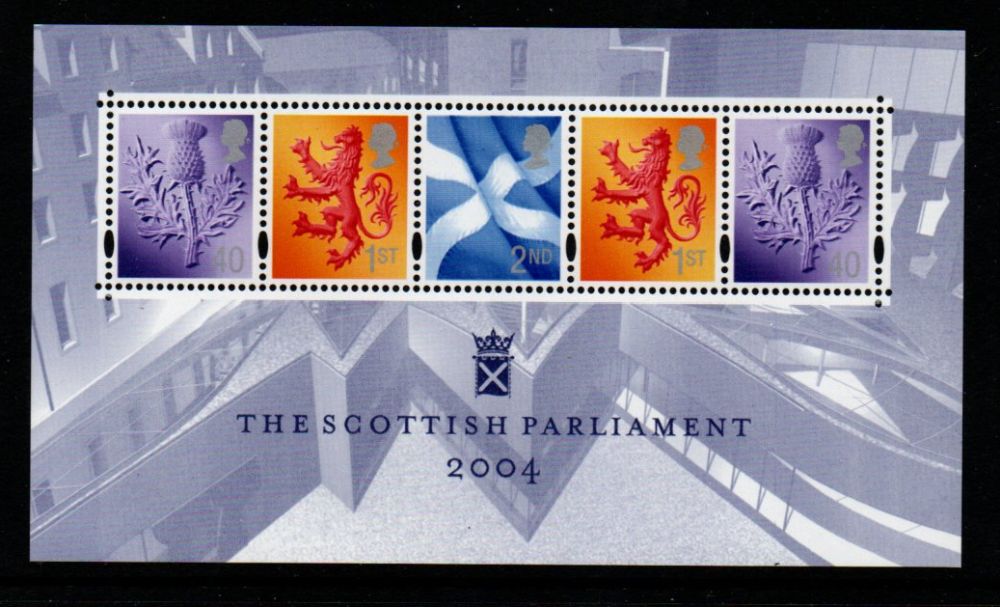GB Scotland Sc 24a 2004 Parliament stamp sheet mint NH / HipStamp