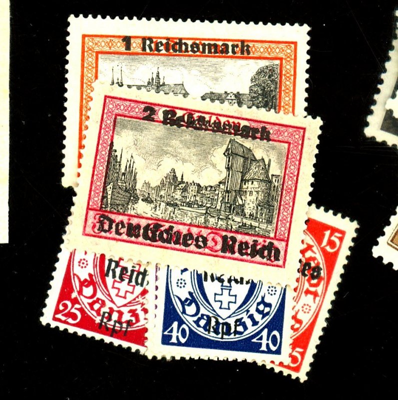 Danzig 248-51 253-4 Mint FVF OG LH Cat $50 | Europe - Germany ...