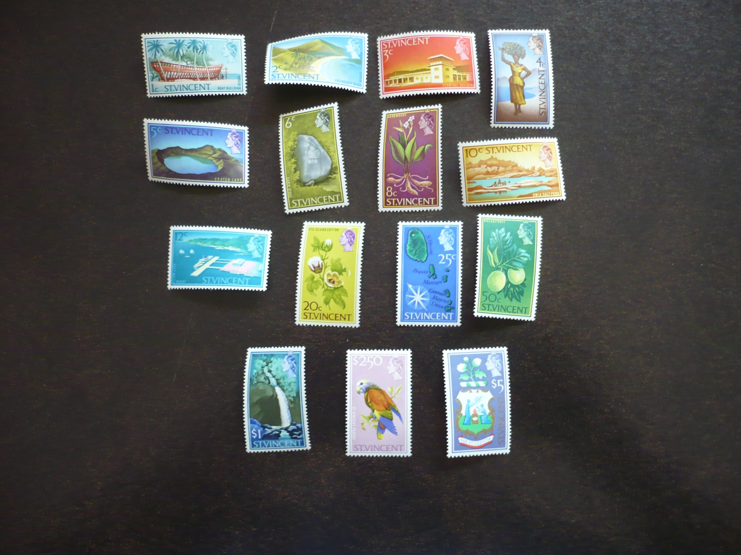 Stamps - St. Vincent - Scott# 226-240 - Mint Never Hinged Set of 15 ...