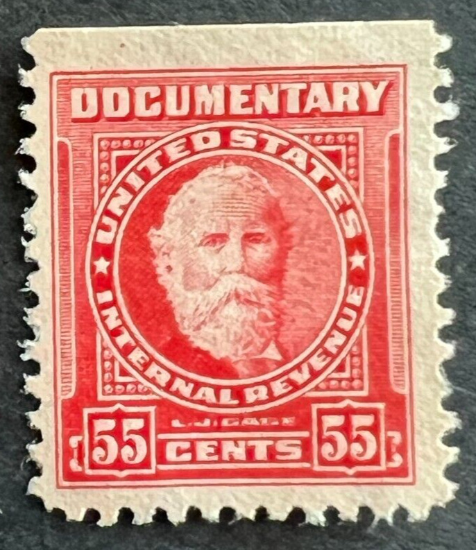 Scott#: R665 - Series 1954/L.J. Gage 55¢ revenue single stamp MNG ...