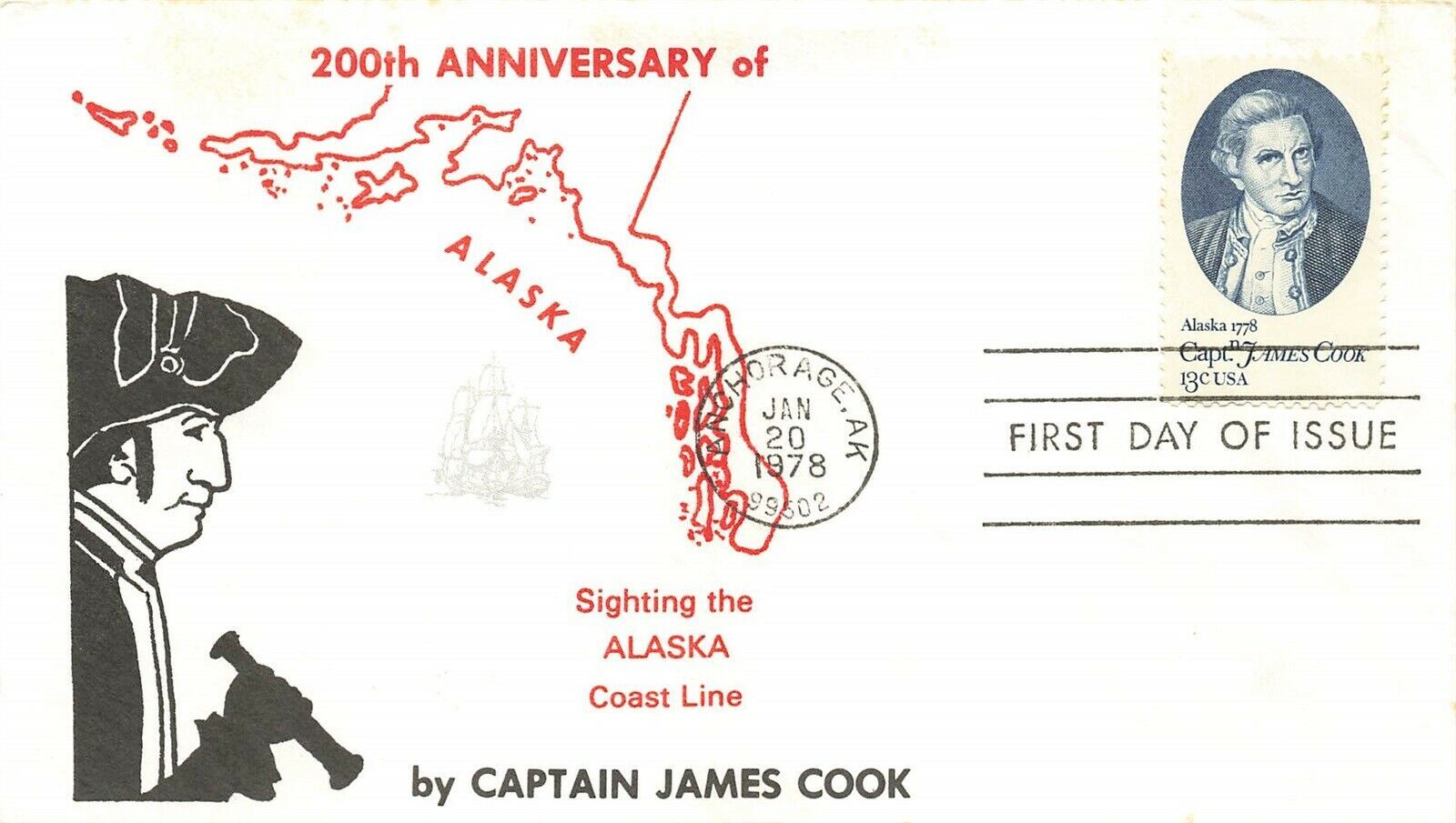 1732 13c CAPT. JAMES COOK - ALASKA - Unknown maker | United States ...