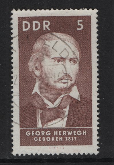 German Democratic Republic DDR #936 used 1967 portraits 5pf | Europe ...
