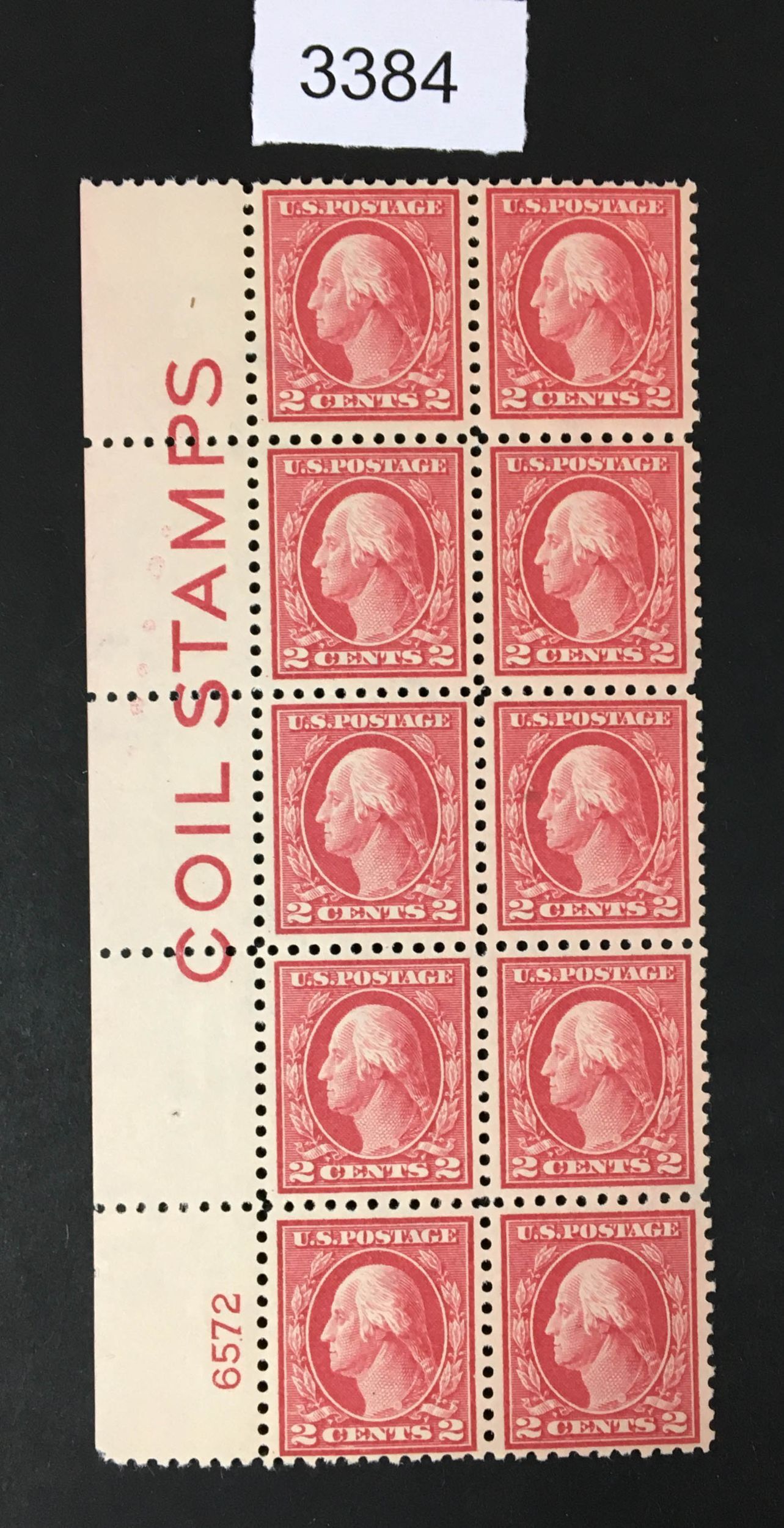 US Stamps # 425 Coil Block of 10 Mint OG VLH $175 LOT #3384 | United ...