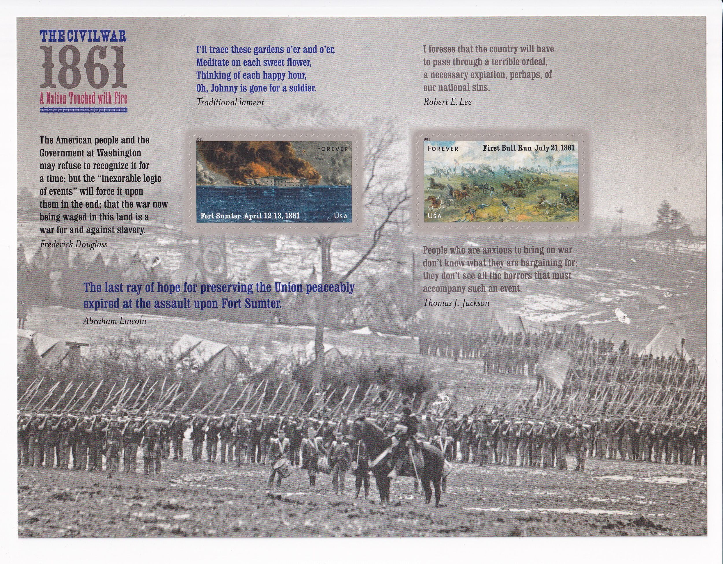 U.S.: Sc #4522-23, The Civil War 1861, Sheet of 12 Stamps, MNH | United ...