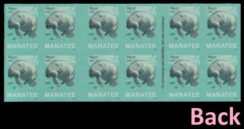 US 5851a Save Manatees F booklet 20 MNH 2024 | United States, General ...