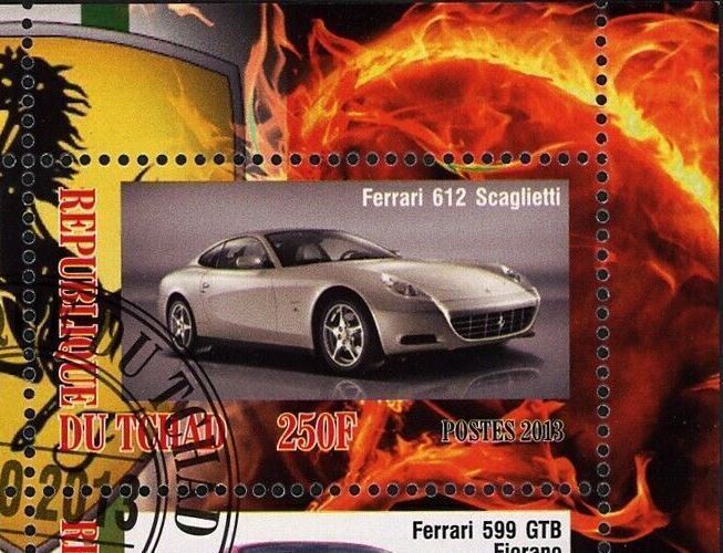 Ferrari Car Transportation Luxury Fire Souvenir Sheet of 4 Stamps ...