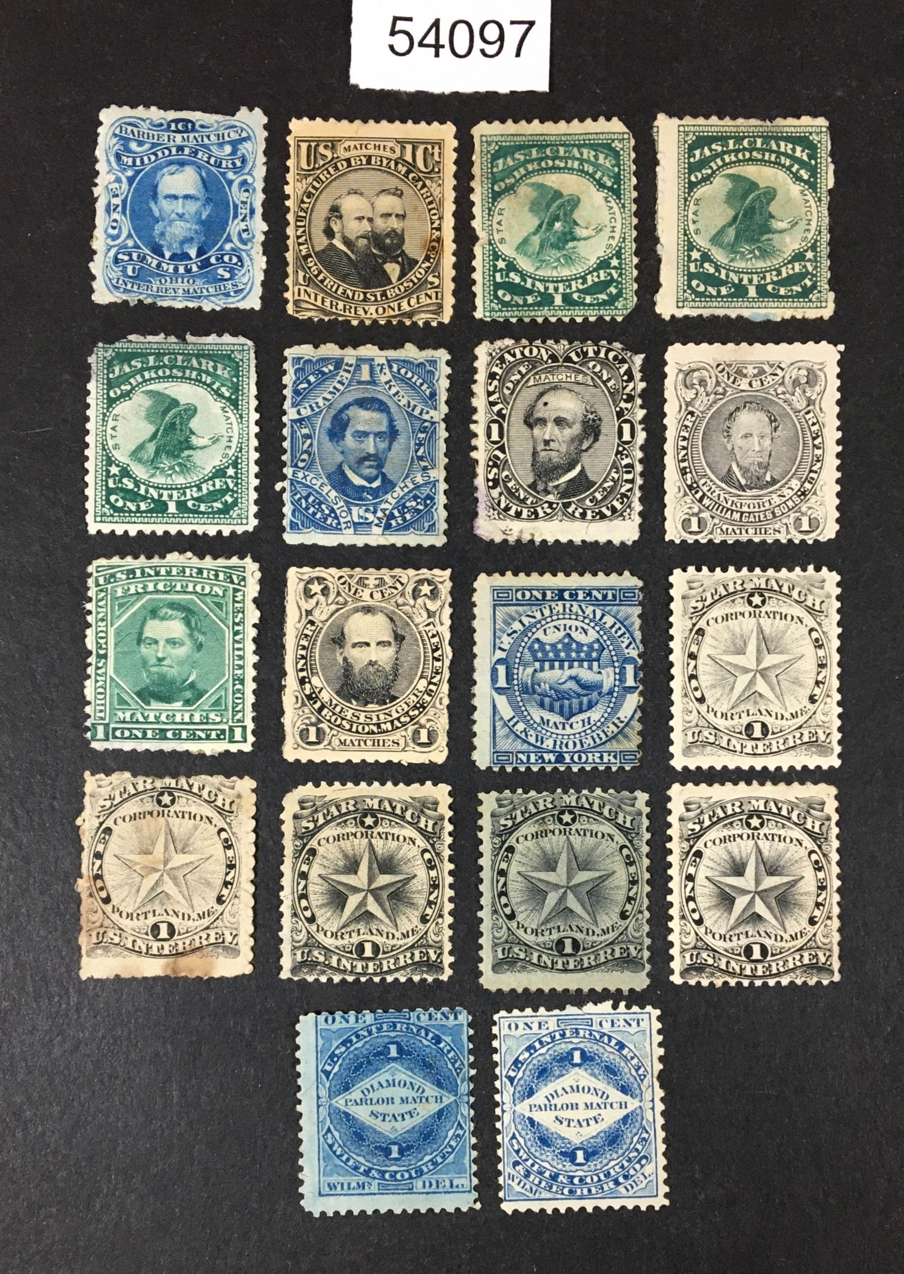 US Stamps Match & Medicine Group Used LOT #54097 | United States ...