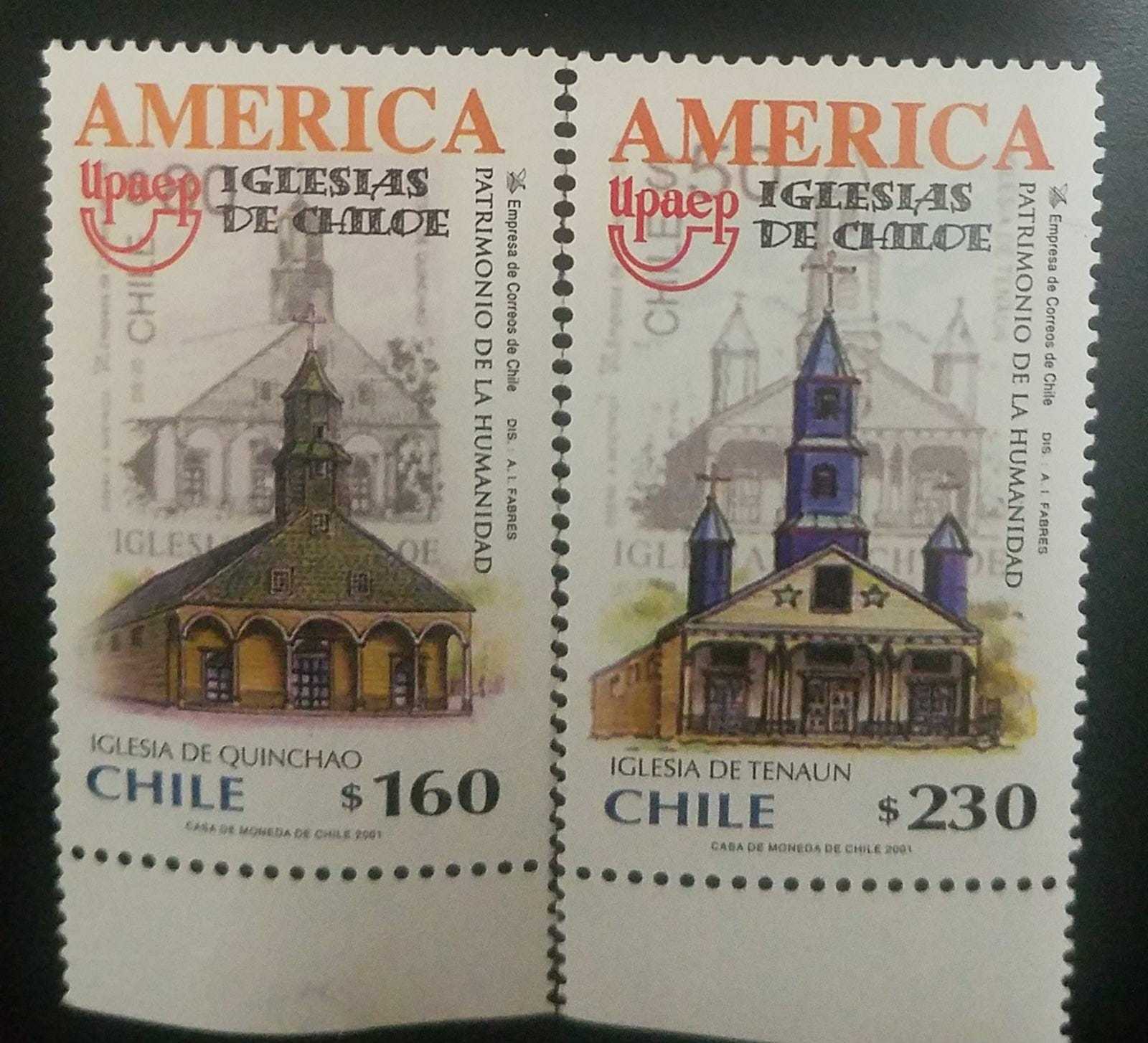 L) 2001 Chile, UPAEP, Iglesias De Chile, patrimonio de la humanidad ...