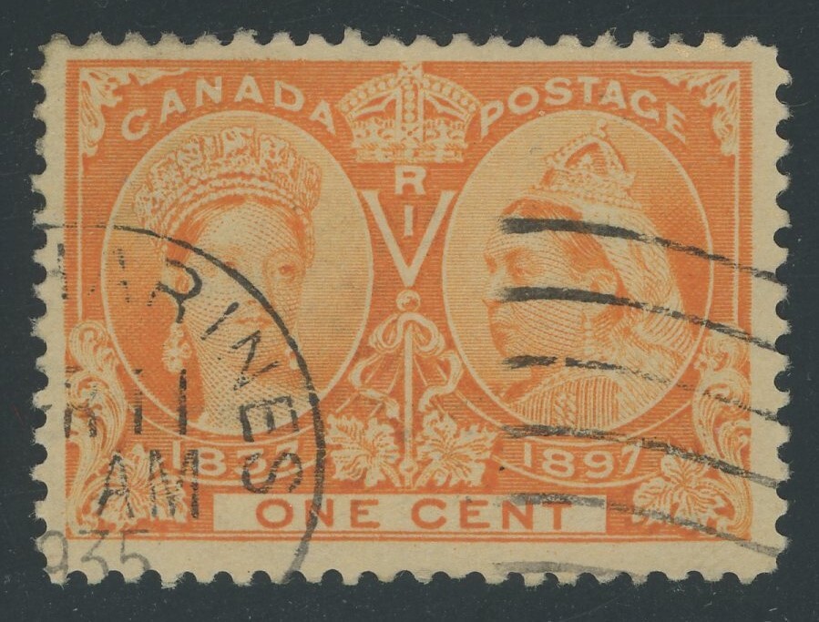 Canada - 51 - 1 cent Jubilee Issue - F/VF Used with St Catherines, Ont ...