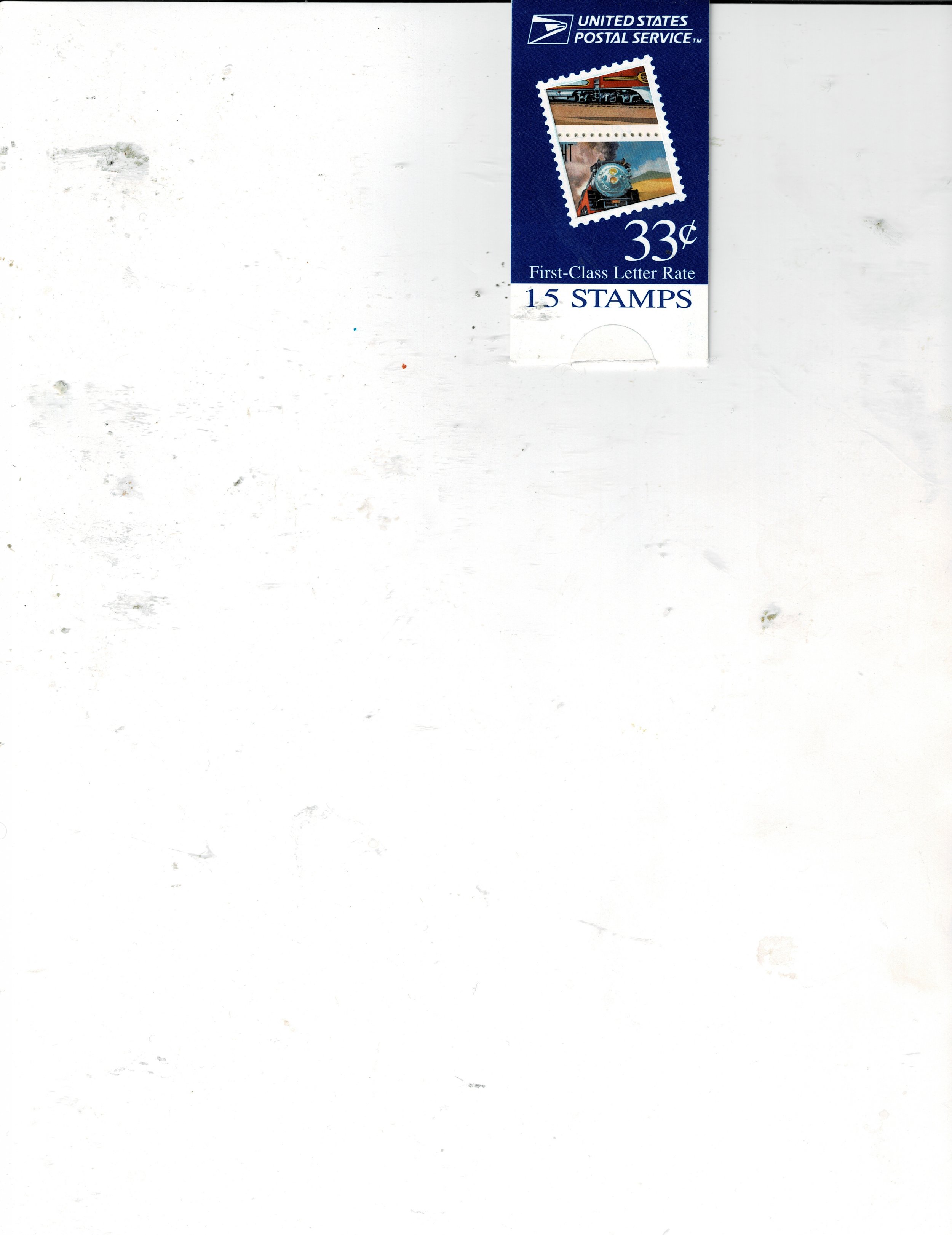 Trains 33c US Postage Make-Shift Booklet #3333-37 VF MNH | United ...