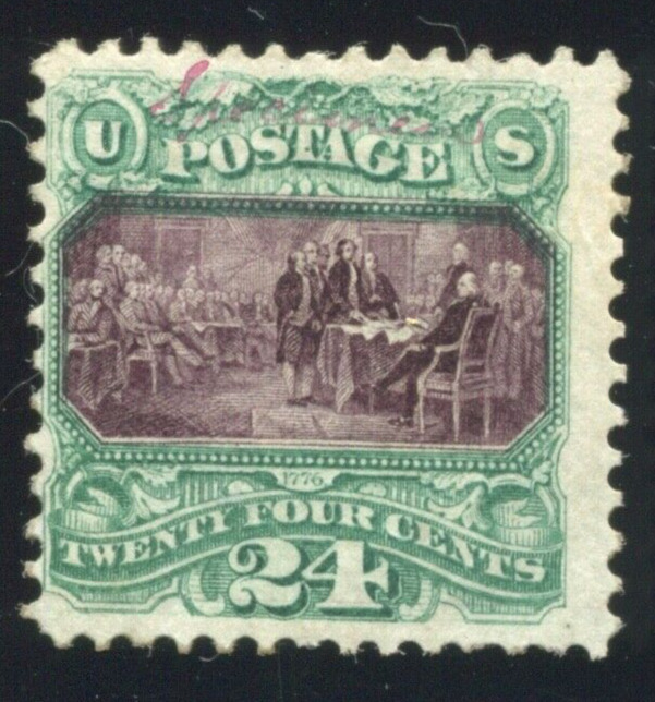 130 Re-Issue of 1869 Issue Mint Specimen Variety Stamp with PF Cert ...
