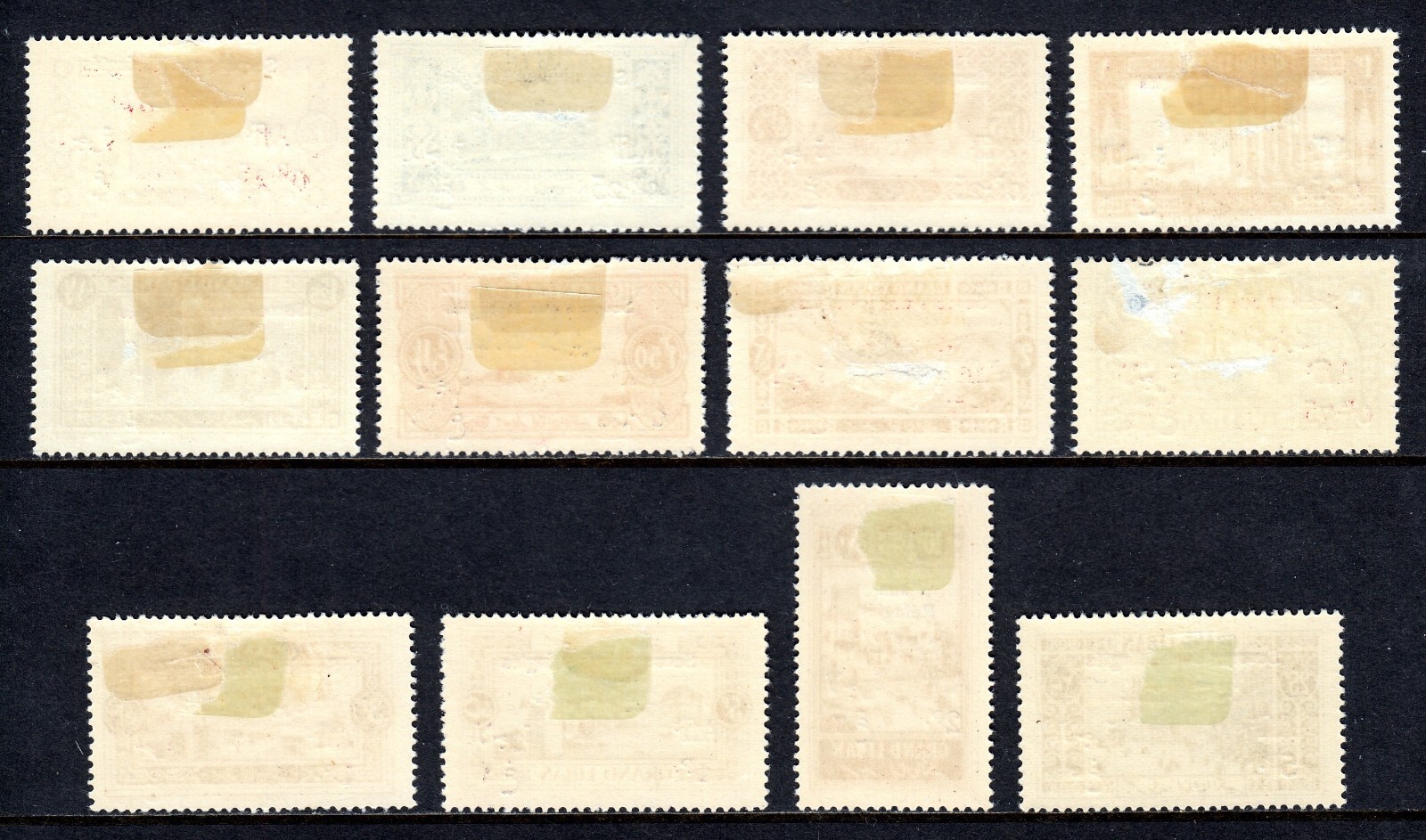 Lebanon — Scott B1-B12 — 1926 Secours AUX Réfugiés SET — MH — SCV $54 ...
