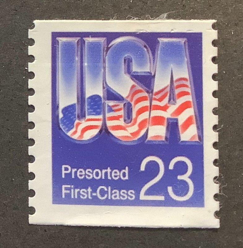 USA 1993 Scott 2608 used - 23c, Presorted First-Class, Flag | United ...