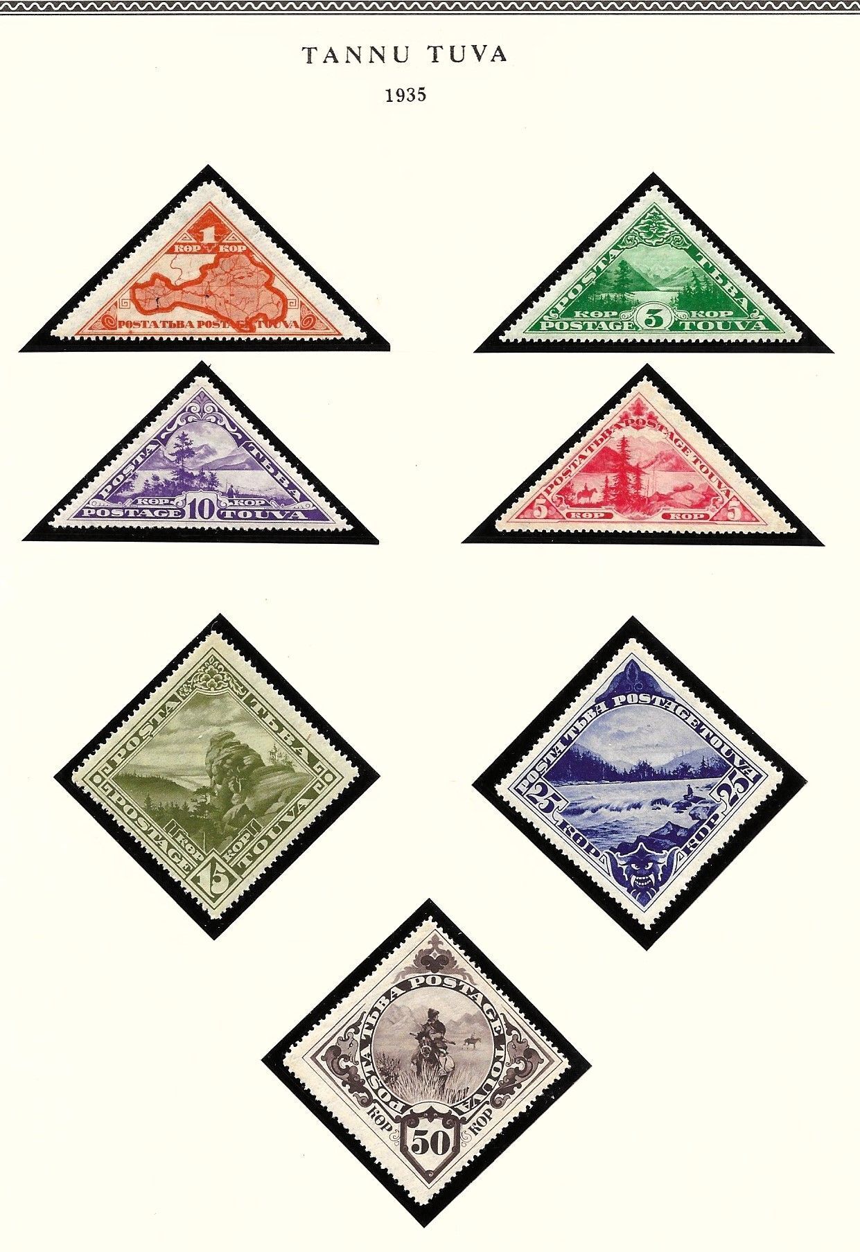 Tannu Tuva - Large Group in mounts - CV >$400 | Canada, General Issue ...