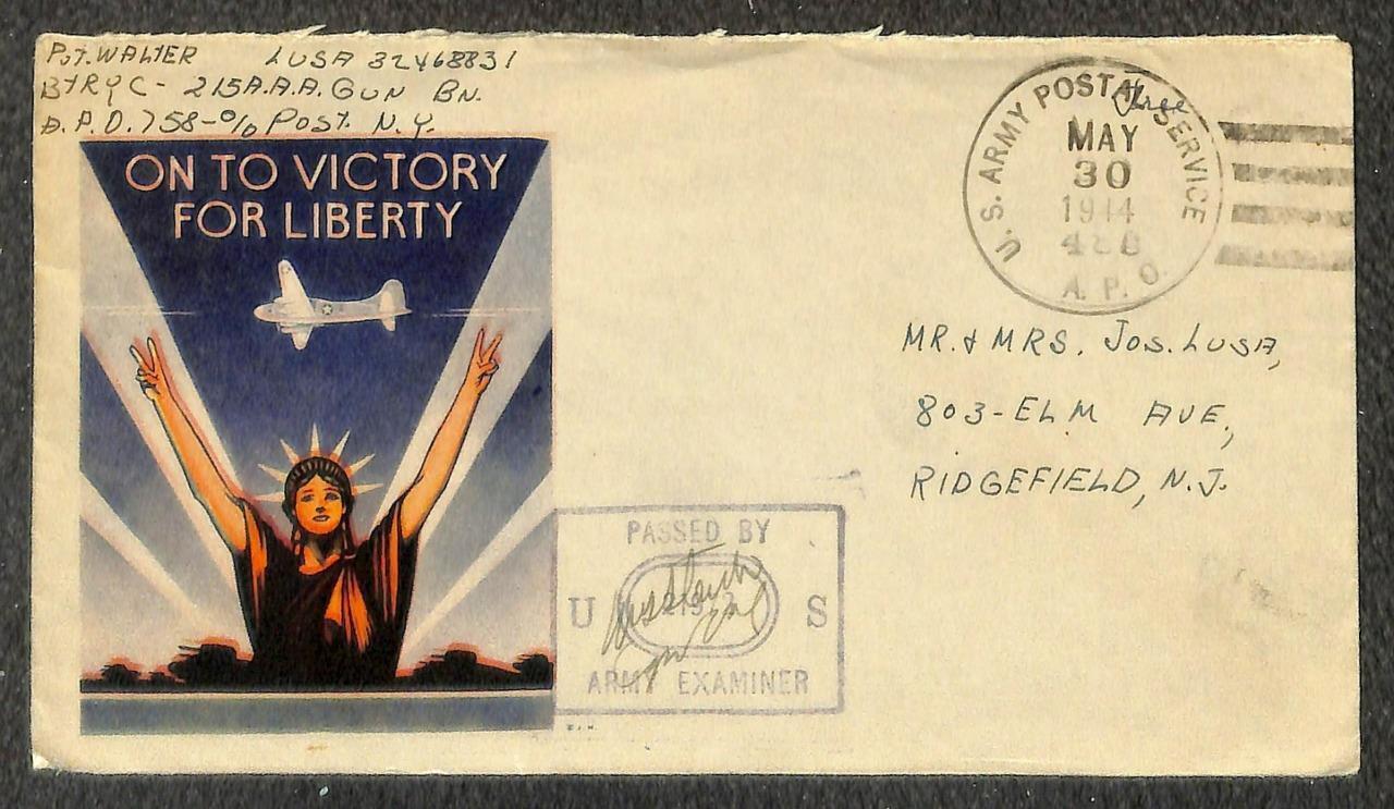 USA WW2 Victory for Liberty China Military Soldiers Mail Propaganda ...