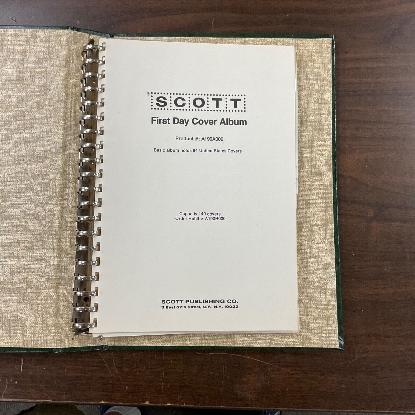 Vintage Scott First Day Cover Album in box flip style pages ...