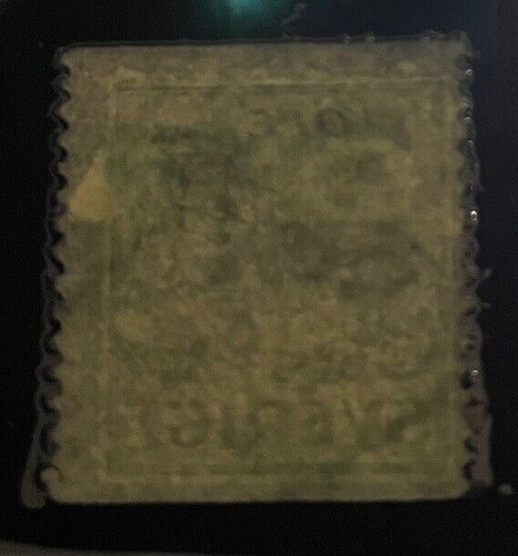Sweden 1920-26 Lion 5o Green Coil (perf 13) #135 Variety: Wmk Wavy ...