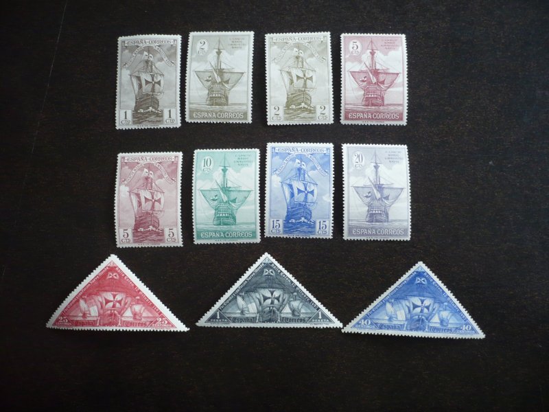 Stamps - Spain - Scott# 418-426,428,430 - Mint Hinged Part Set of 11 ...