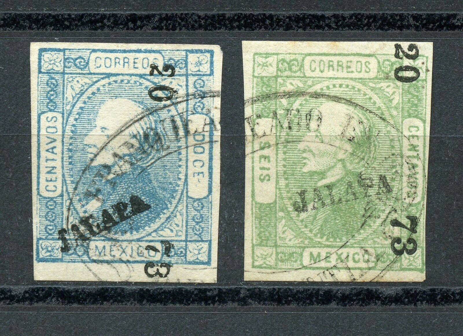 Mexico Scott #94, 95 Follansbee #88, 89 40 72-73 Tampico Used as Shown ...