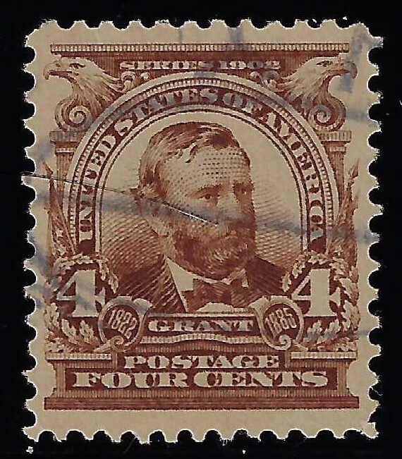 Scott #303 - XF-Used - Light black cancellation. Warm rich color ...