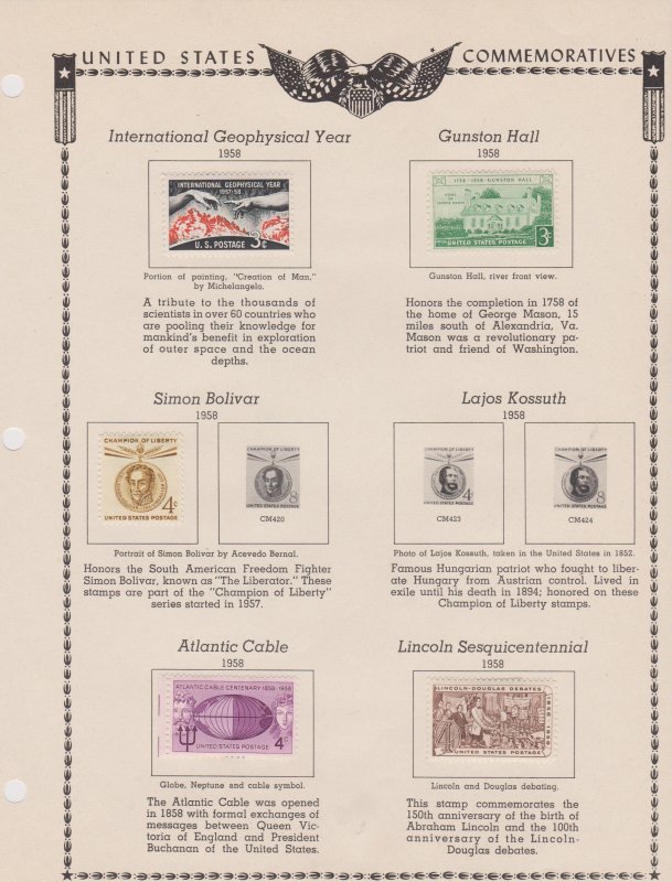 United States Stamps #1100/1128 range from/to | United States, General ...