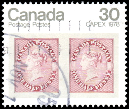 Canada 755 - Used - 30c Stamp on Stamp / Canada No. 8 (1978) | Canada ...