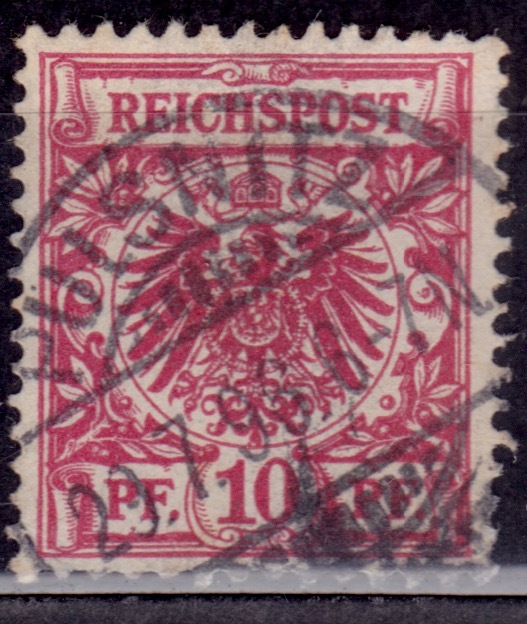 Germany 1889 - 1900, Imperial Eagle, 10pf, sc#48, used | Europe ...