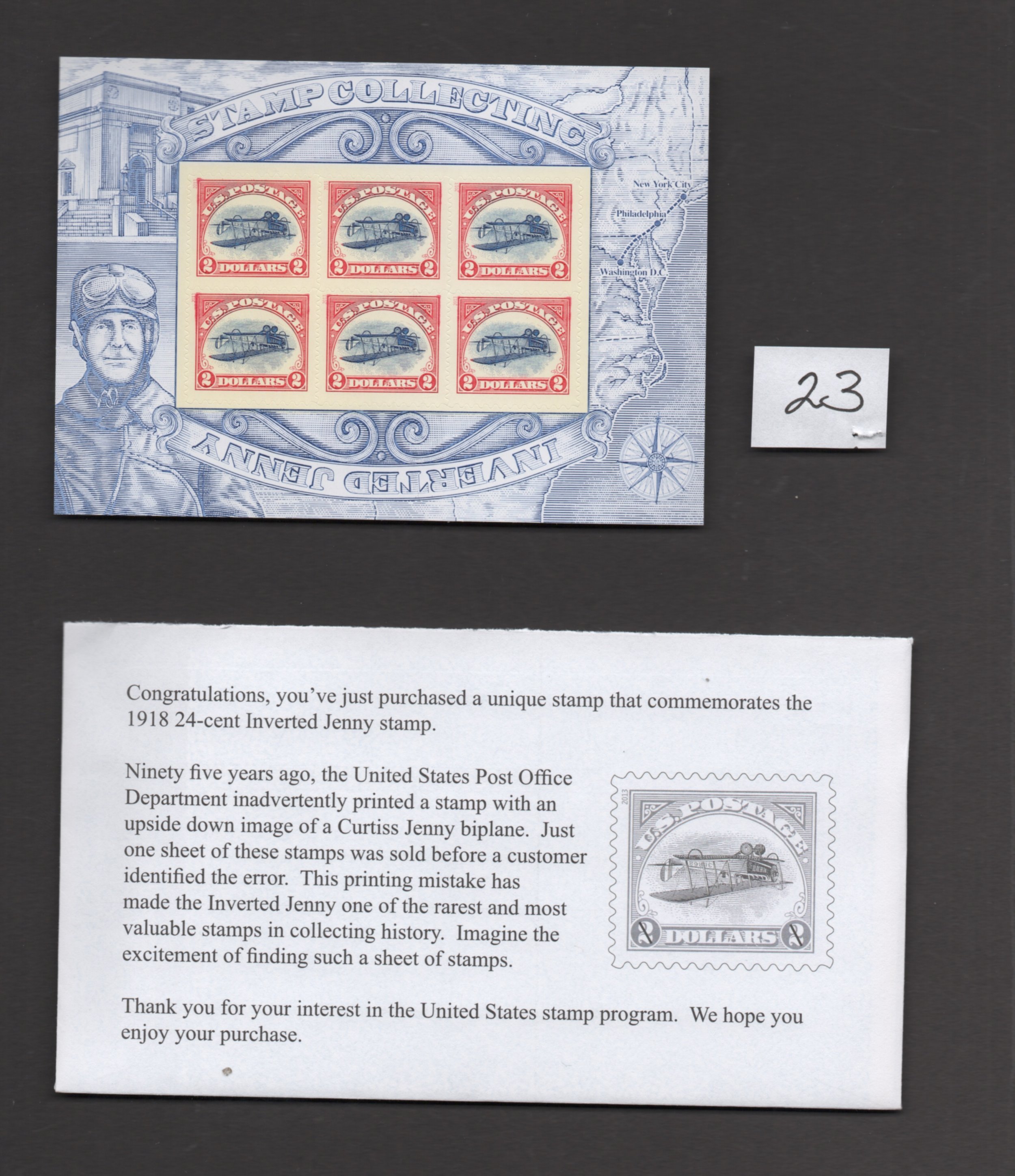 Scott # 4806 INVERTED JENNY unused MNH sheet of 6 | United States ...