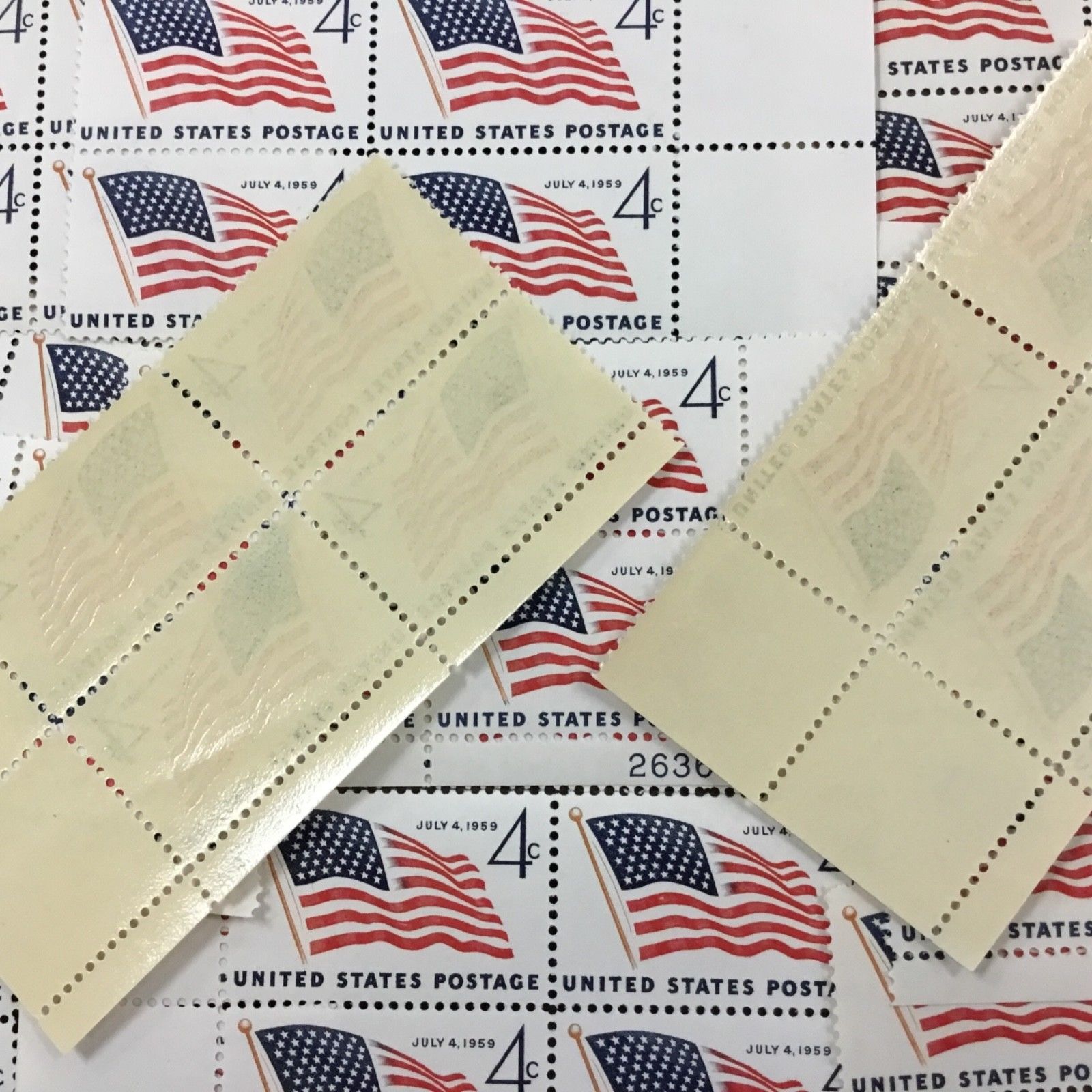 1132 49-Star Flag, 1959 25 MNH 4 cent Plate blocks Issued 1959 ...