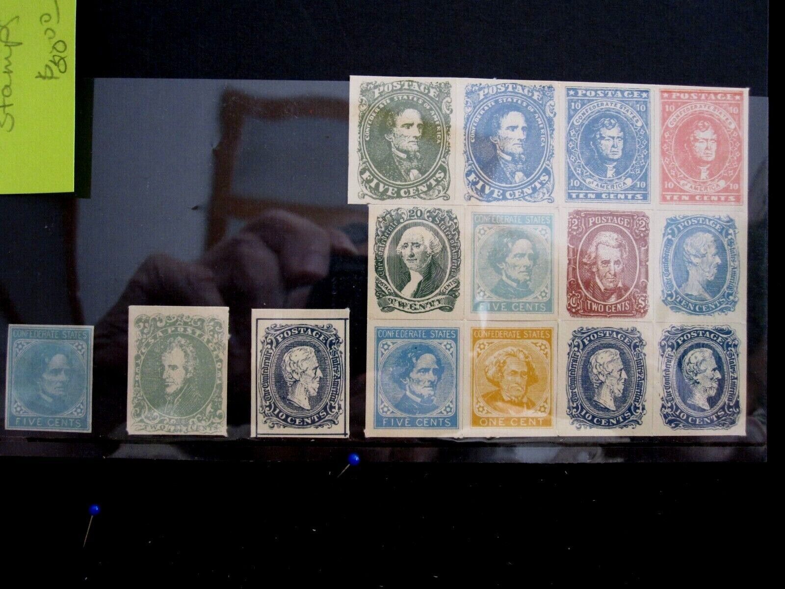 US/Confederate States - Assortment 15 Confederate Stamps | United ...