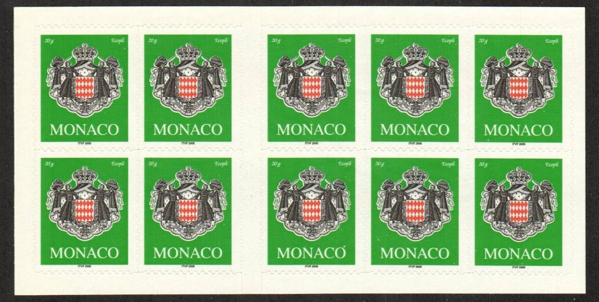 Monaco Stamp 2389a - Coat of Arms, 20g ecopli | Europe - Monaco, Stamp ...