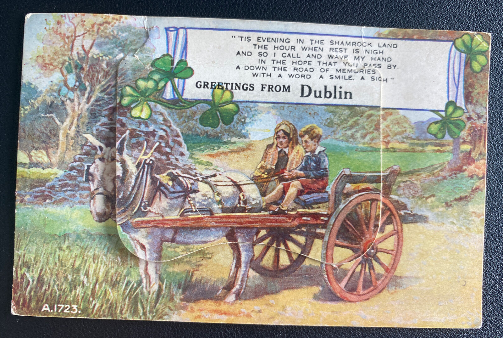1950s Dublin Ireland postcard Cover to Riesa Germany Russian Zone ...