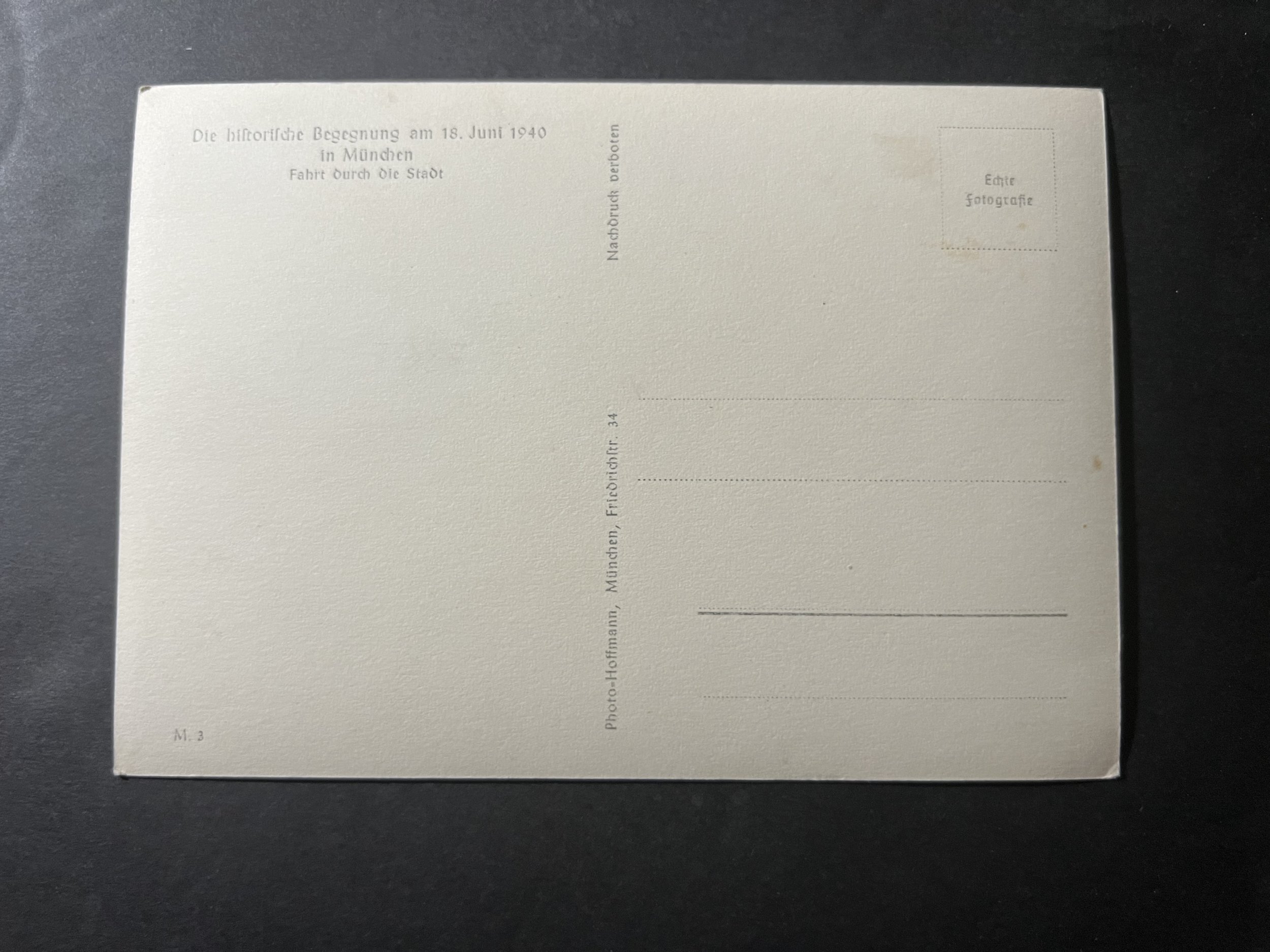 Mint Nazi Germany RPPC Postcard Adolf Hitler Il Duce Benito Mussolini ...