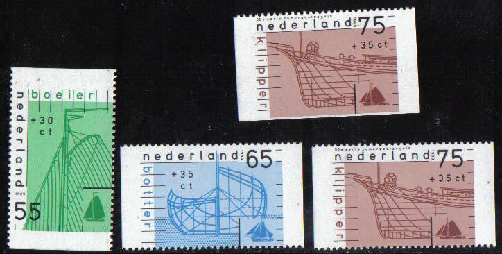 Netherlands #B644a-B646a MNH 1989 Cultural Welfare all 4 booklet stamps ...