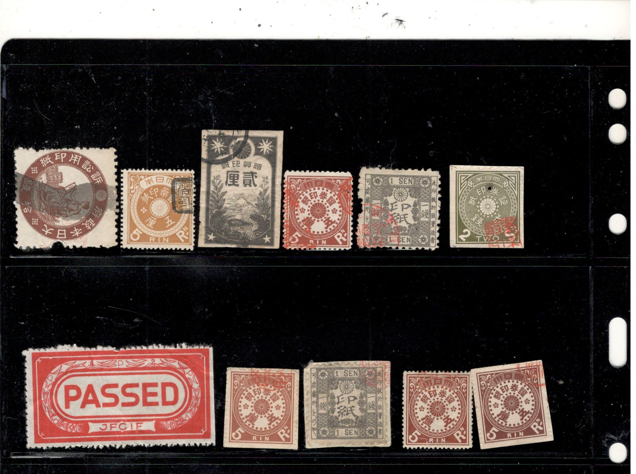Japan Revenue Stamp Collection | Asia - Japan, General Issue Stamp ...
