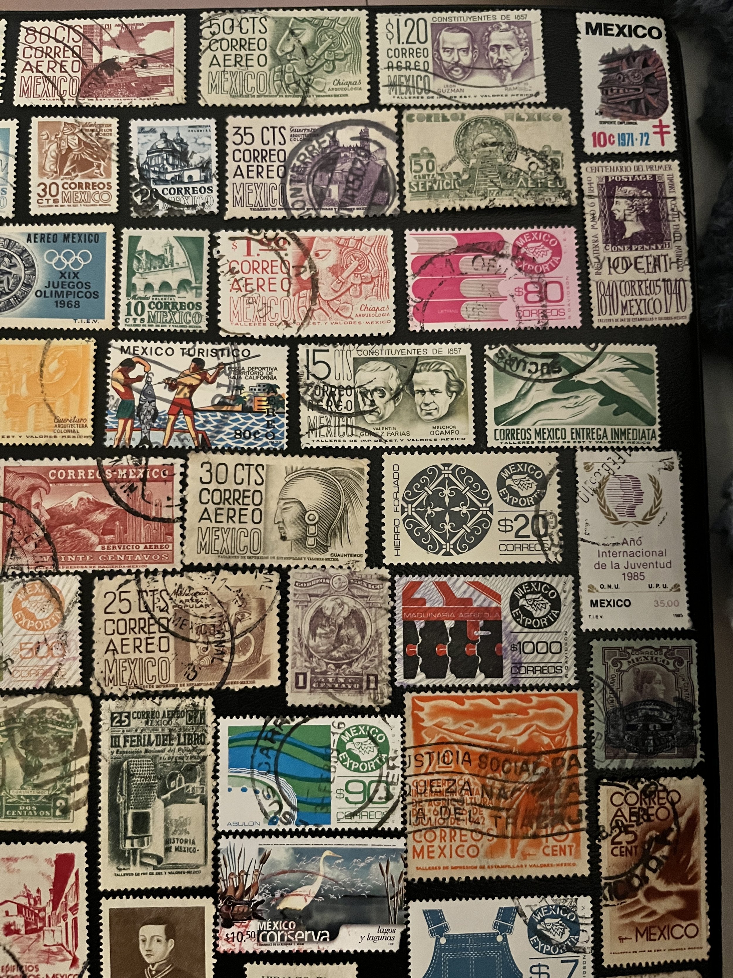 50 Stamp MEXICO Fun Pack // Lot of 50 Different Mexican Stamps ...