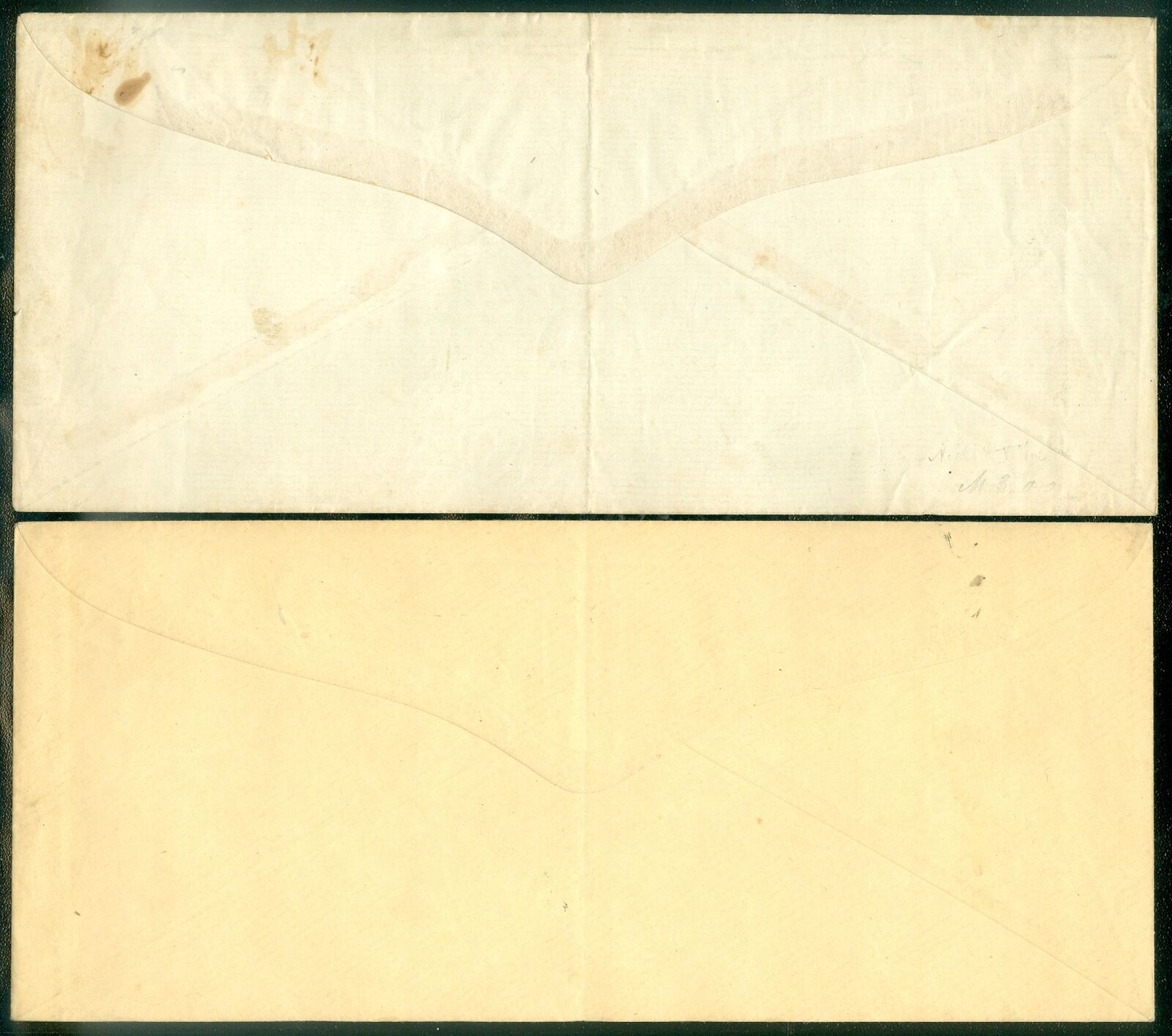 USA 1864 3 cent pink stamped envelope pair U58, U59 | United States ...