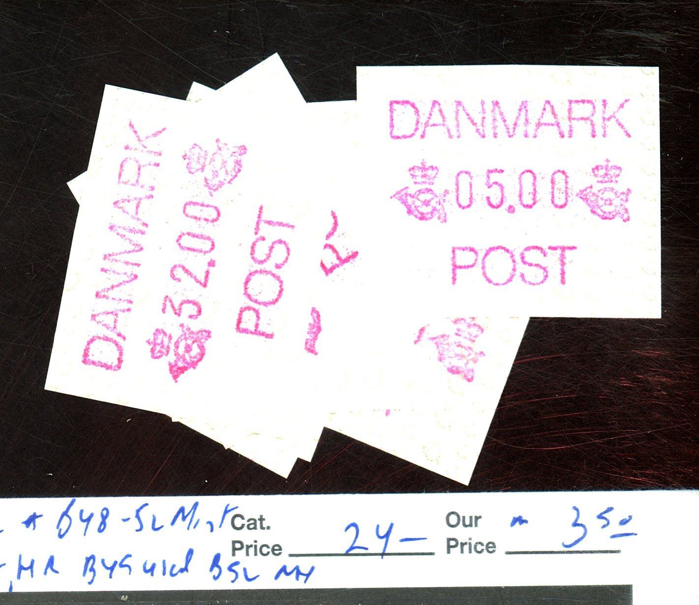 Denmark #1990 (7) Mint Vending Machine Labels 3.25 to $32 | Europe ...